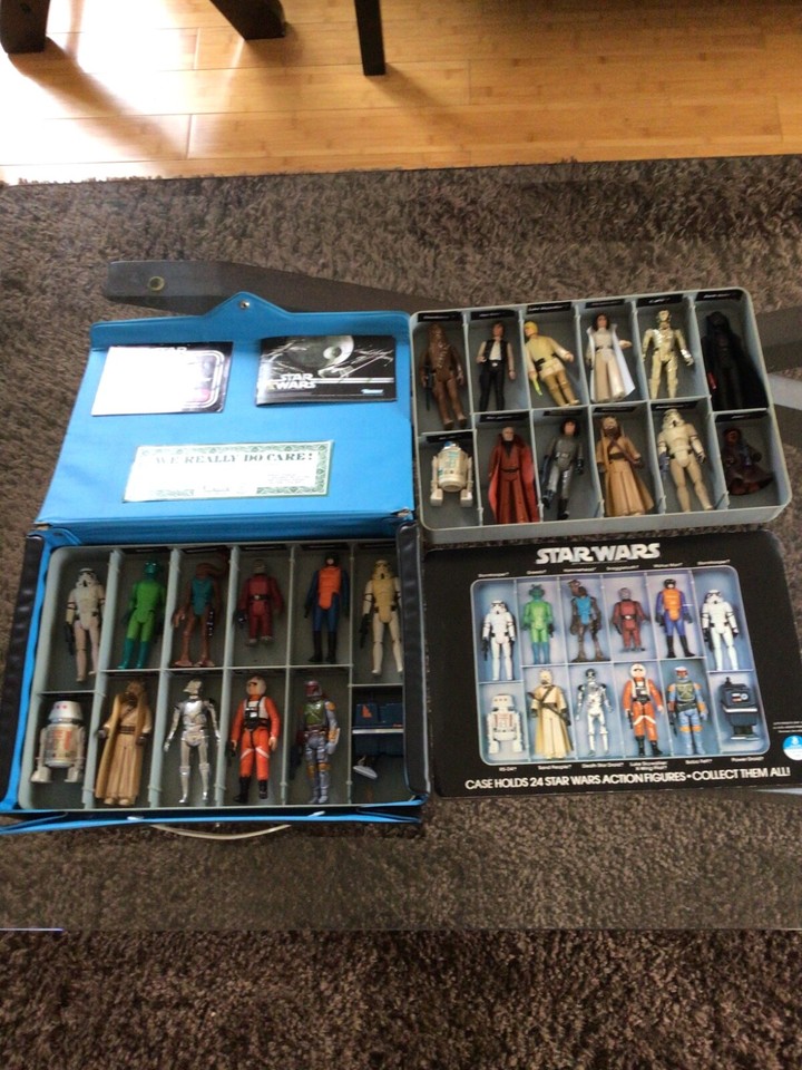 star wars complete set 1-24 figuers w/weapons & insets | eBay