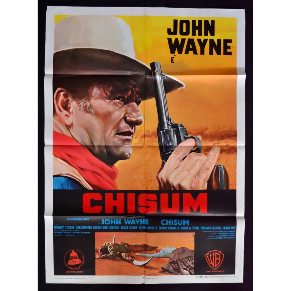 Werbeplakat Chisum John Wayne Forrest Tucker Bruce Cabot Knowles A194 ...