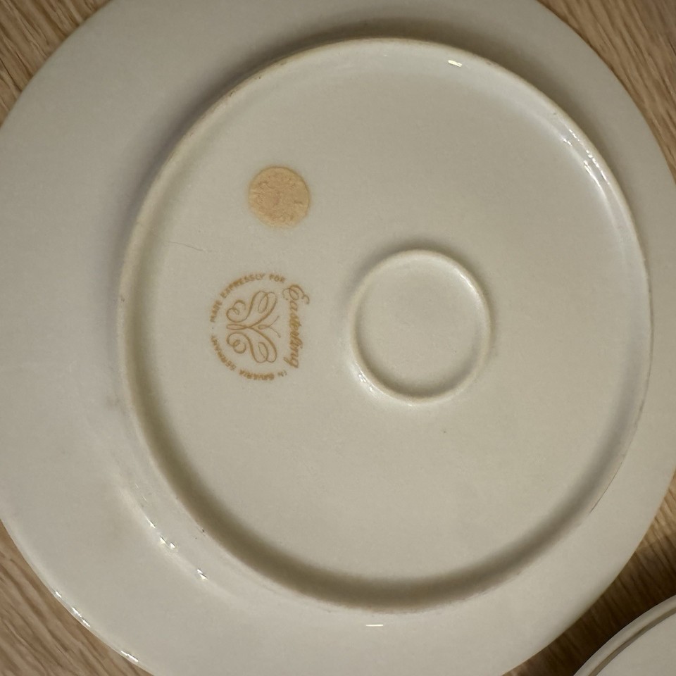 4 Easterling China Celestial Pattern Bread Plates Bavaria Germany 6.5 ...