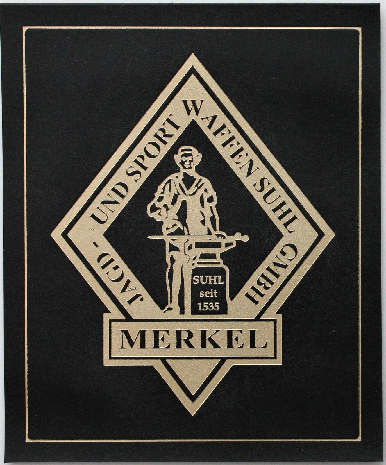 GUN RIFLE DRILLING PRESENTATION CUSTOM DISPLAY CASE BOX TRADE LABEL for ...