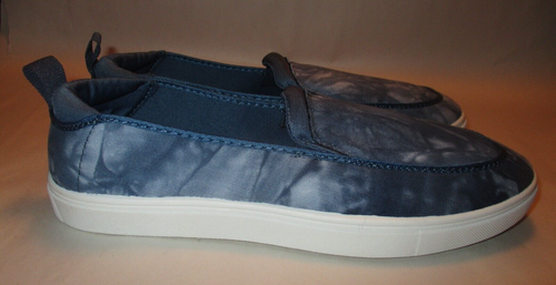 NWT Rocket Dog Savvy Ronan Blue Tie Dye Cotton Women 9 Plush Foam Slip ...