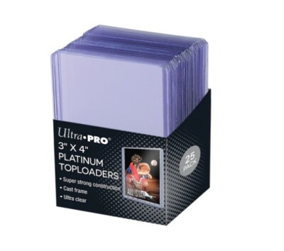 1000 Full Case Ultra Pro 35pt Platinum Toploaders Strong Trading Card ...