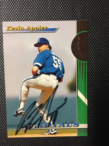 KEVIN APPIER AUTOGRAPHED 1993 TOPPS STADIUM CLUB CARD #5 | eBay