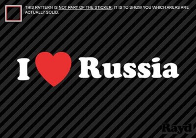 (2) I Love Russia Sticker Decal Die-Cut Vinyl | eBay