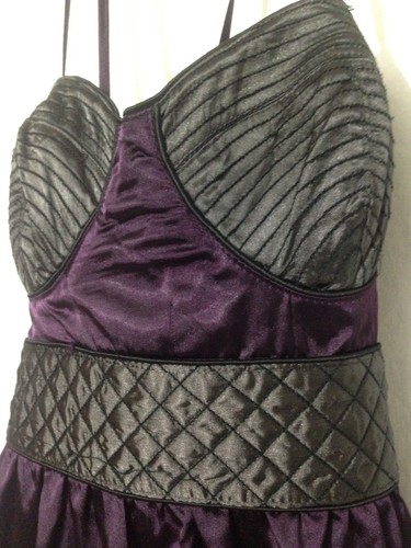 FOREVER 21 Juniors Woven Medium Spaghetti Strap Tank Top Purple Gray ...