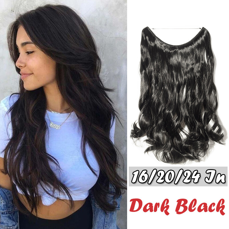 100% Natural As Human Thick Invisible Wire Softs Secret Wire In Hair ...