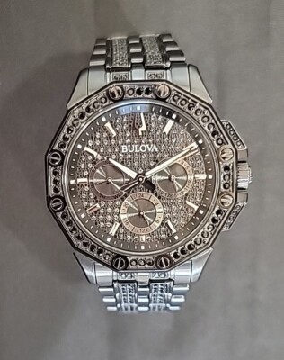 Bulova Octava Men's Black Quartz Watch 98C134 42429567467 | eBay