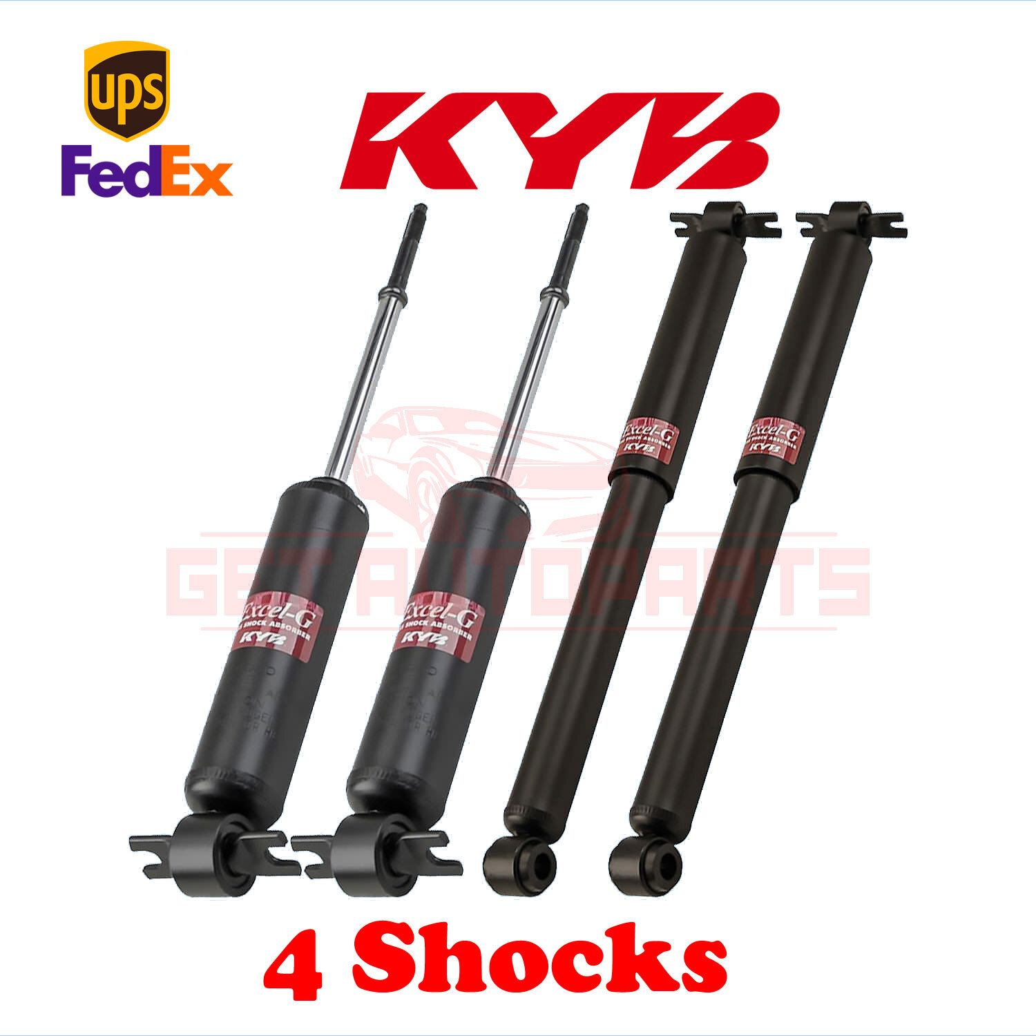 KYB Kit 4 Shocks Front Rear for BUICK Riviera 1971-78 GR-2/EXCEL-G Gas ...