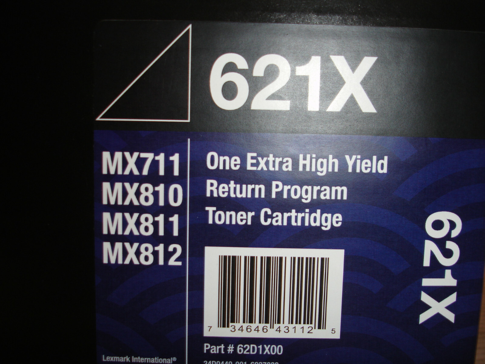 Lexmark MX 711/810/811/812 Extra High Yield Toner Cartridge 62D1X00 ...