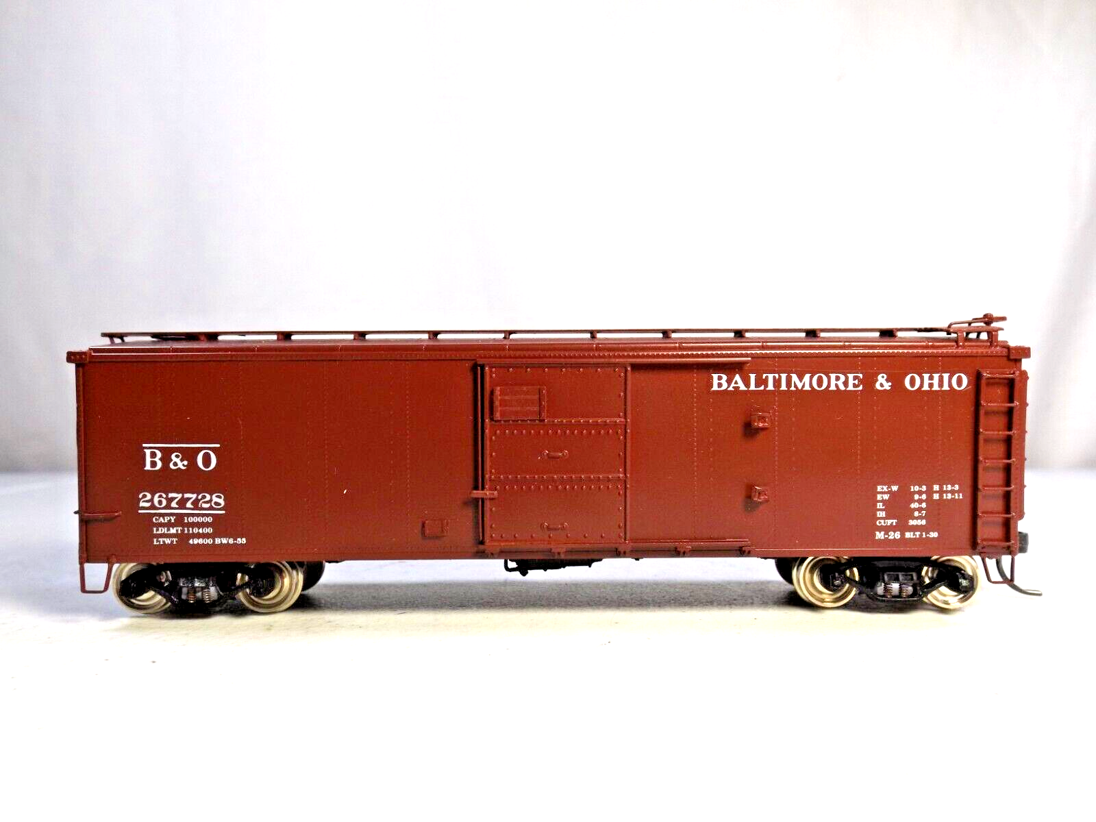 HO Iron Horse Models brass B&O M-26 boxcar in original box (lot BB100 ...