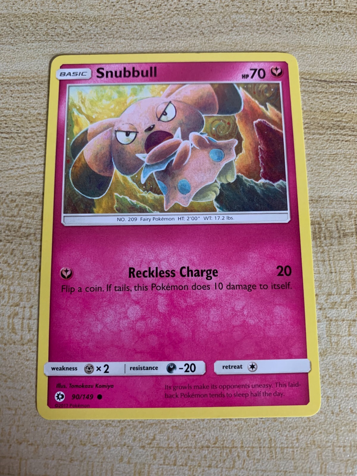 Snubbull 90/149 - Sun & Moon - Common - Pokemon Card TCG - NM | eBay