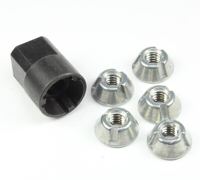 Installation Tool +100pcs 1/4-20 Tri-Groove Tamper Proof Security Nuts ...