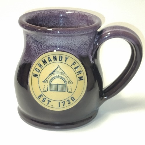 Deneen Pottery Stoneware Coffee Cup Mug Purple Drip Glaze Normandy Farm ...
