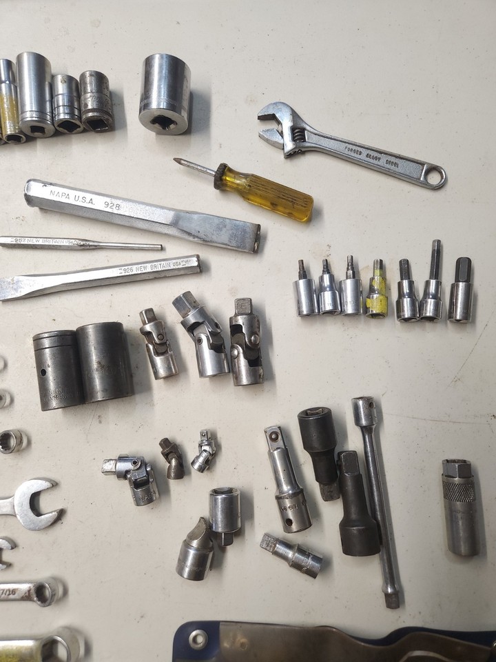 New Britain & NAPA Mechanic Tools Wrenches, Sockets, Chisels. All USA ...