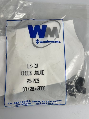 Bag of 25 - Weathermatic LX-CV Check Valve - NOS | eBay