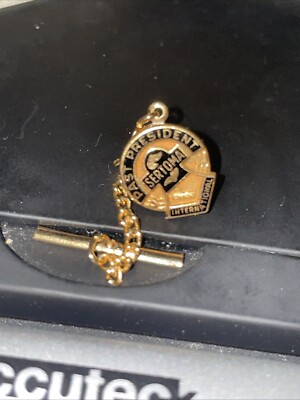 SERTOMA International Past President Gold Tone Vintage Lapel Pin 1/5 ...