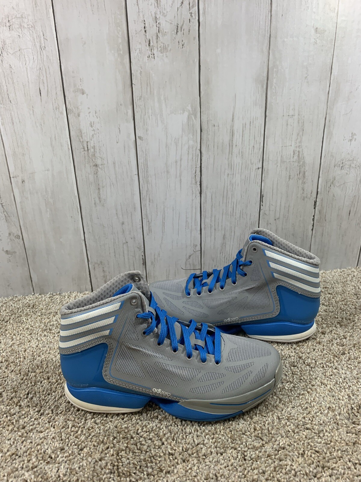 Adidas Sample adizero Crazy Light 2 Basketball Shoe Blue White SZ 3.5 ...