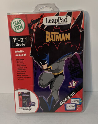 LeapFrog LeapPad The Batman Interactive Book & Cartridge 1st-2nd Grade ...