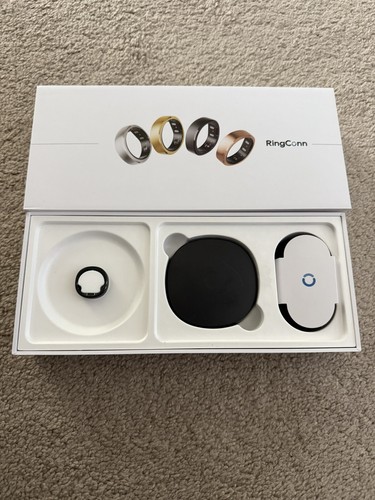 RingConn Gen 2 Matte Black Size 8 Smart Ring RCA-01 Lifestyle Workout ...