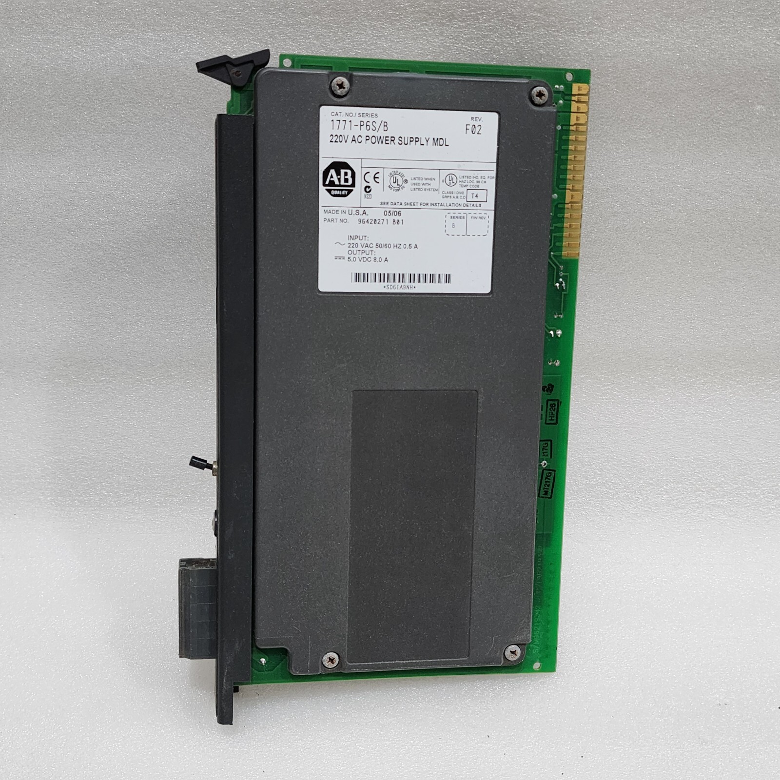 ALLEN BRADLEY CAT 1771-P6S/B 220V AC POWER SUPPLY MODULE | eBay
