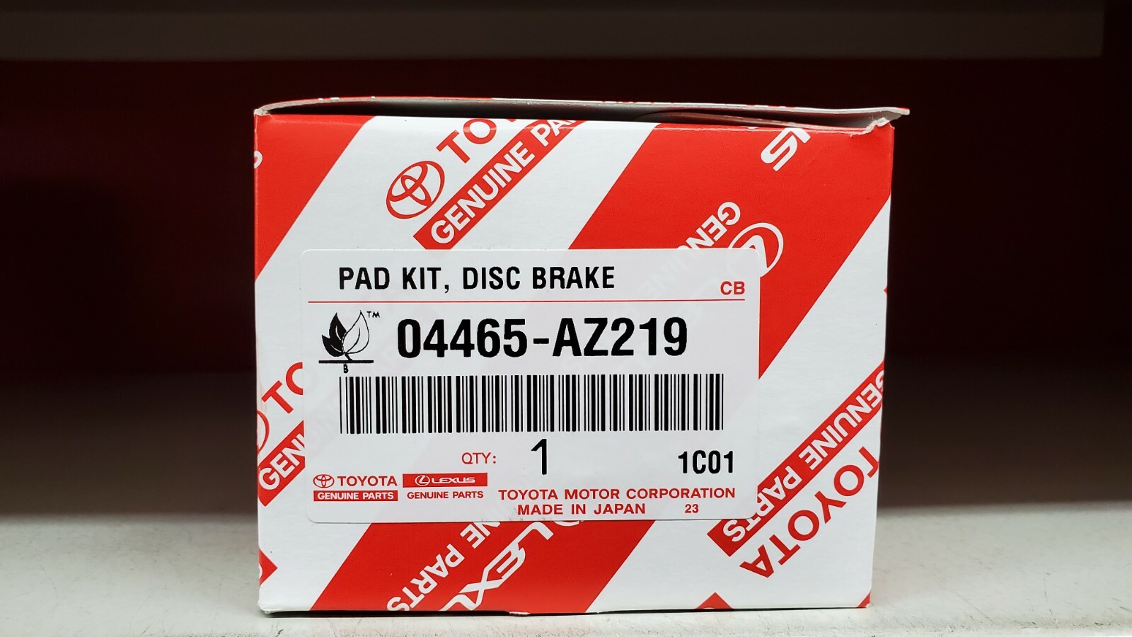 Toyota Highlander 2008-2015 Front Ceramic Brake Pads Genuine 04465 ...