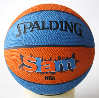 RARE 2009 SPALDING NBA SLAM OUTDOOR BASKETBALL GAME BALL SIZE 3 NEW ...