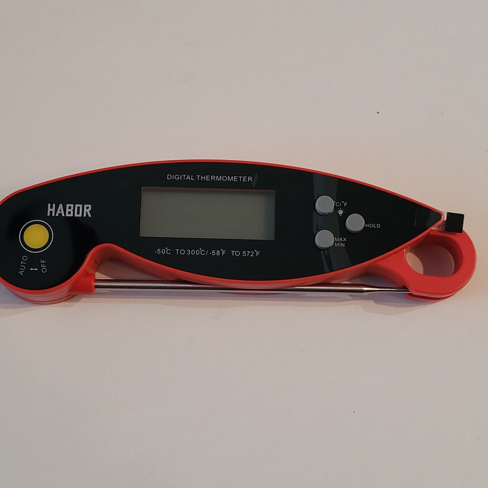 Habor 192 Digital Meat Thermometer Backlit Display Magnetic 2 Sec ...