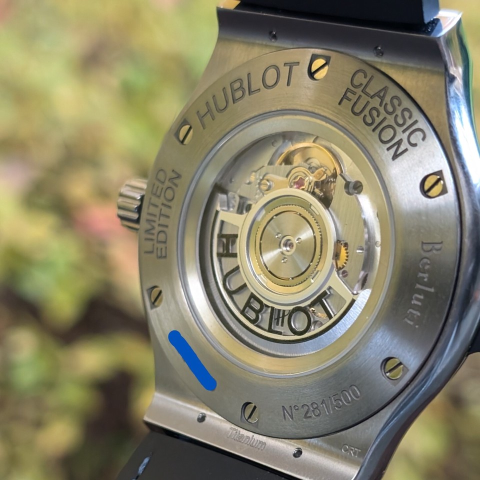 Hublot Classic Fusion Berluti Blue Scritto 45mm 511.NX.050B.VR.BER16 ...