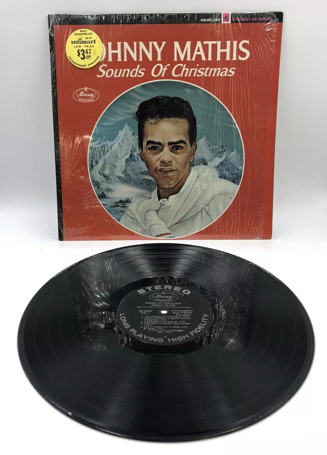 Johnny Mathis~ Sounds Of Christmas ~ Mercury Records Stereo LP In ...