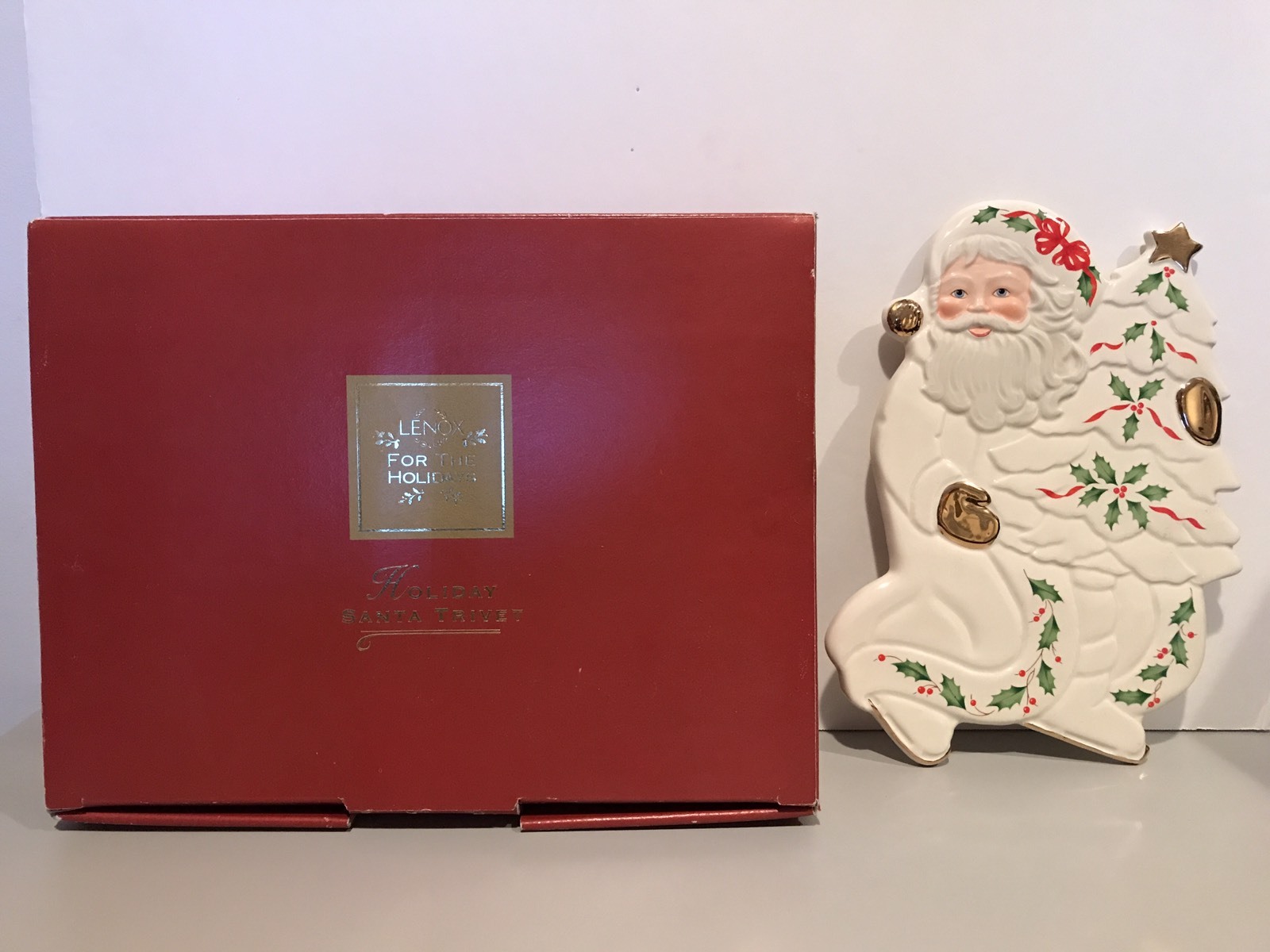 LENOX HOLIDAY SANTA COLLECTION HOLIDAY SANTA TRIVET #6047526 BRAND NEW ...