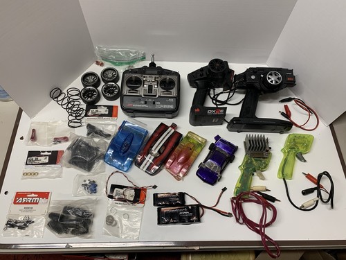 Slot Car Lot 1/24 Parma Chassis Airtronics M11 w/ Spectrum SM1000 XP662 ...