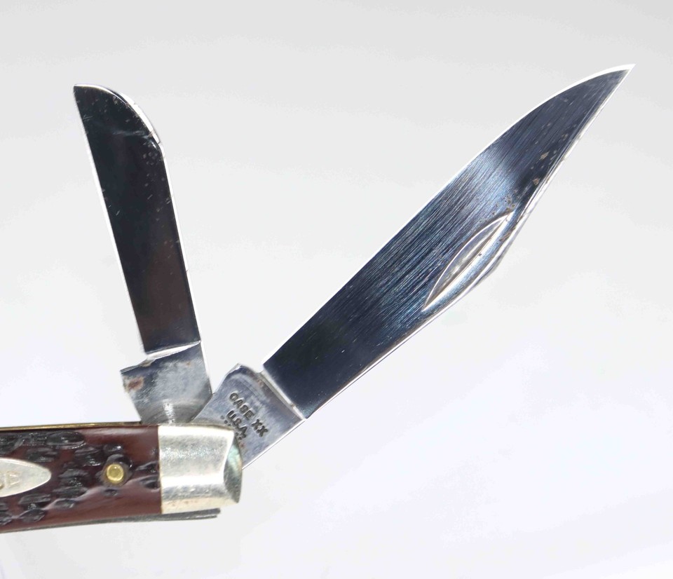 Vintage Case XX USA 6 Dot 6344 Brown 3 Blade Pocket Knife | eBay