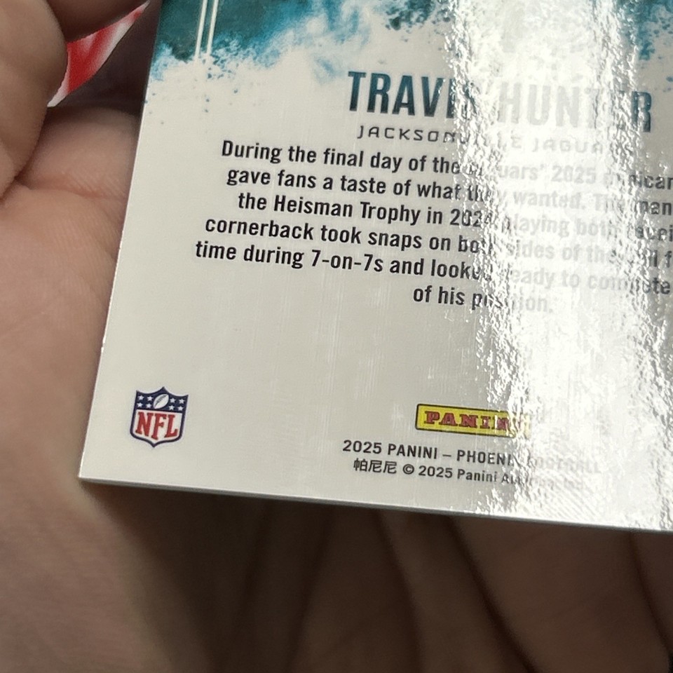 2025 Panini Phoenix Travis Hunter Color Blast SSP RC *FLAW READ ...