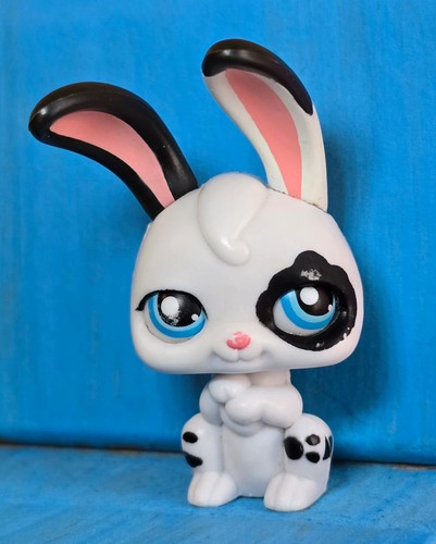 Littlest Pet Shop LPS Magic Motion Bunny Rabbit White Black | eBay
