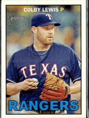 2016 Topps Heritage Colby Lewis Texas Rangers #317 3 Card Lot | eBay