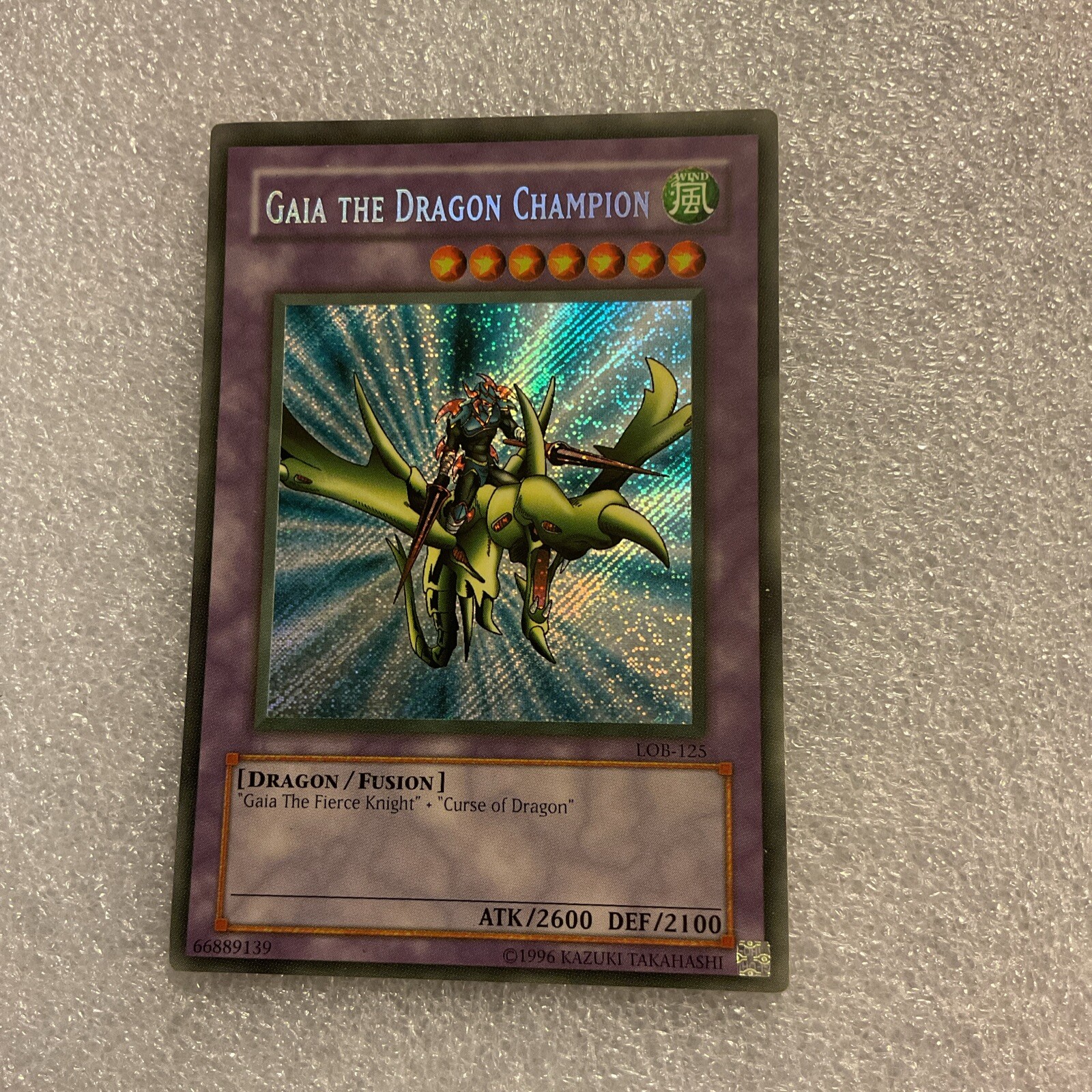 YuGiOh! Gaia the Dragon Champion - LOB-125 - Secret Rare - LP | eBay