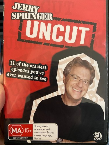 Jerry Springer Uncut region 4 DVD (3 discs) comedy / reality tv talk ...