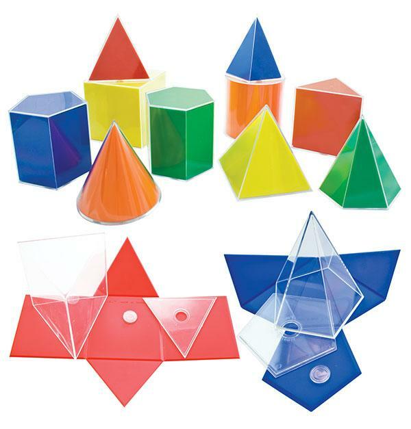 Simple Geometric Shapes Foldable Basic 3d Geometric Shapes: Polygon,