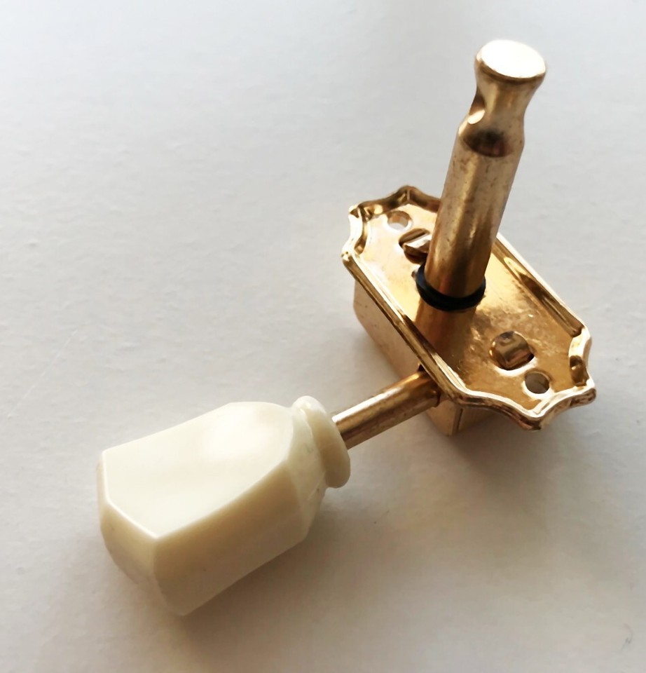 Deluxe 3+3 Vintage Gold Waffle Back Individual LP Tuners Ivoroid ...