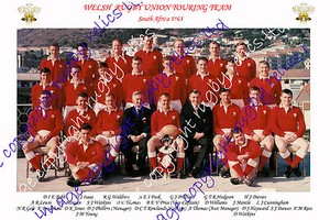 WALES to SOUTH AFRICA 1964, WELSH SQUAD RUGBY TEAM PHOTOGRAPH or ...