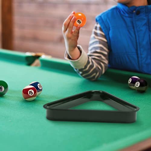 Mini Triangle Pool Rack | Black Miniature Pool & Billiards Accessory ...
