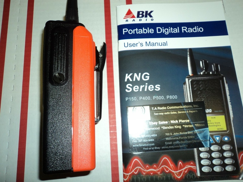 BK Radio KNG2-P150 Digital Portable Radio P25 APCO - 2048 Ch 6 Watt VHF ...