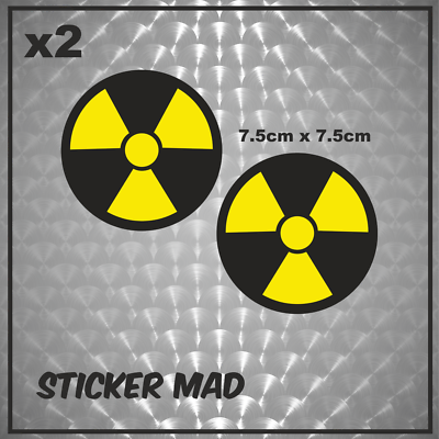 Strahlung Sticker glänzend Vinyl (hochwertig) Radioaktiv Warnung Zombie ...