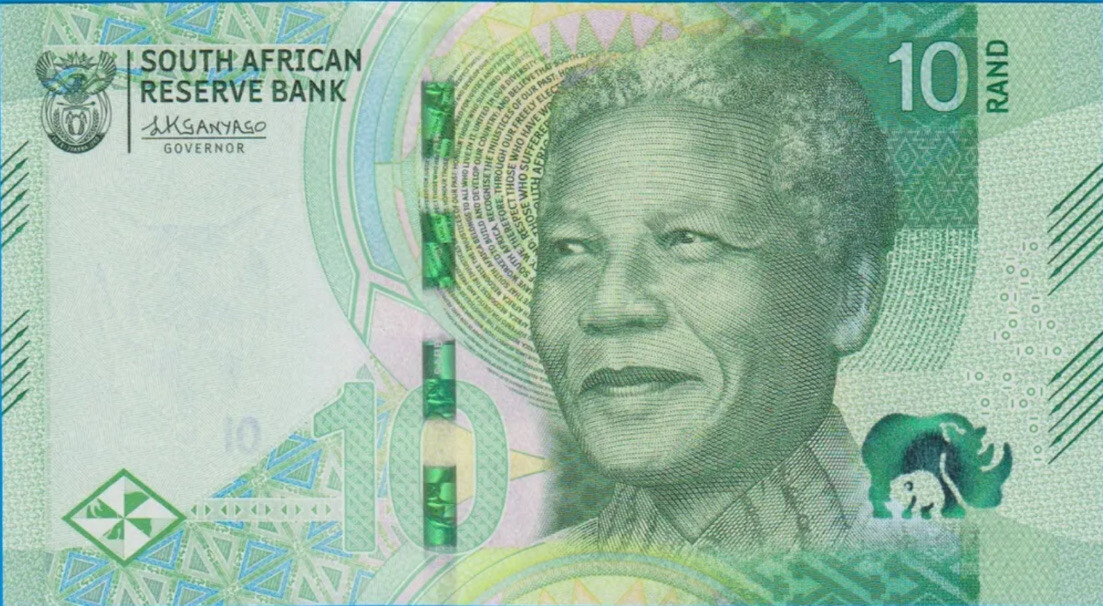 2023 South Africa 10 Rand Uncirculated Banknote. 10 Rand Currency ZAR ...