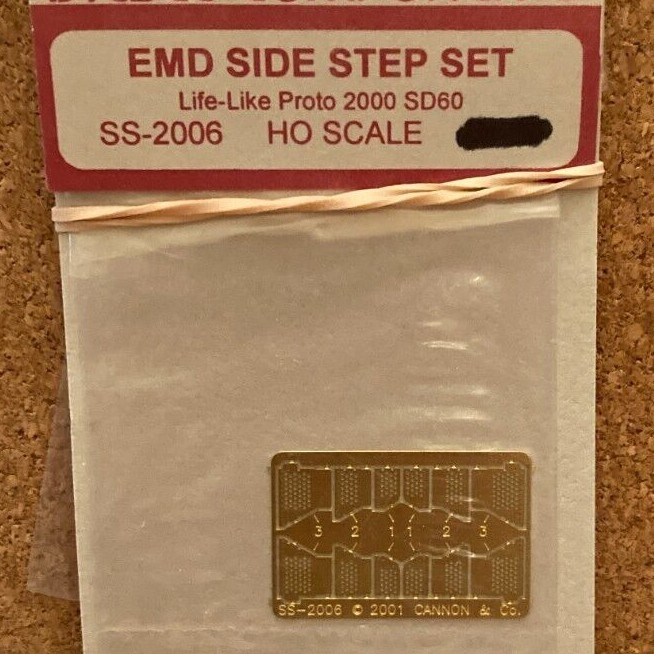 EMD SIDE STEP SET Life Like P2K Photo Etched Brass Cannon & Co SS-2006 ...
