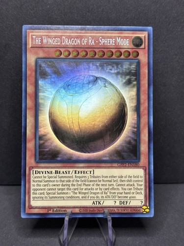 Yu-Gi-Oh! TCG The Winged Dragon Of Ra-Sphere Mode GFP2-EN180 Ghost Rare ...