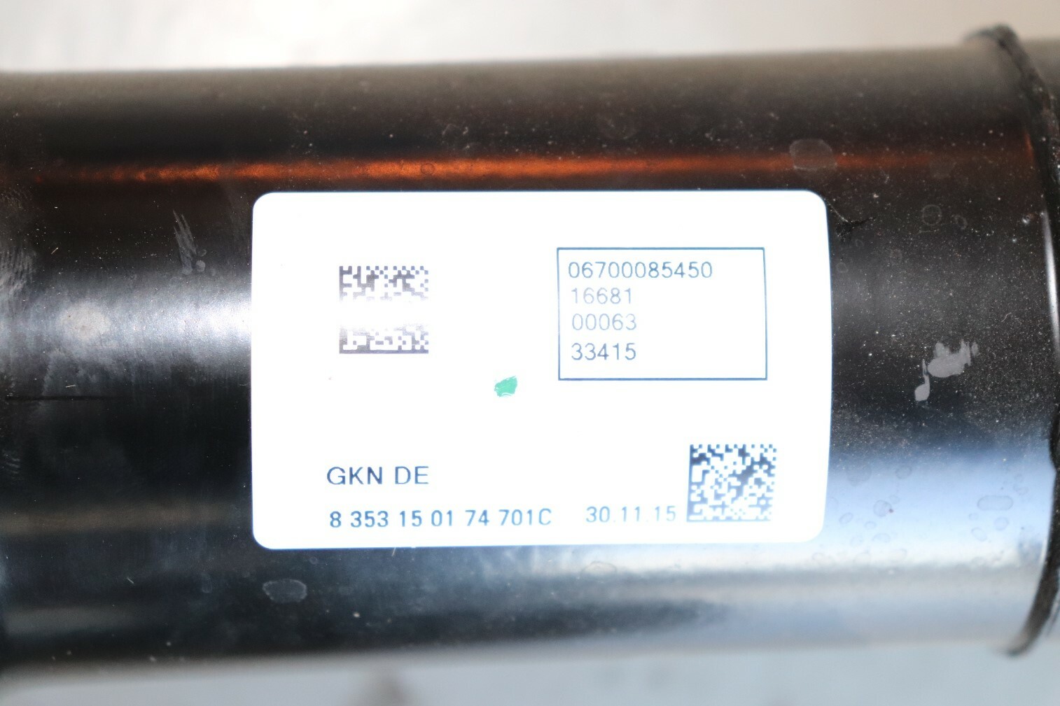 Maserati Ghibli M157 2016 Rear Tailshaft Drive Shaft 670008545 J166 | eBay