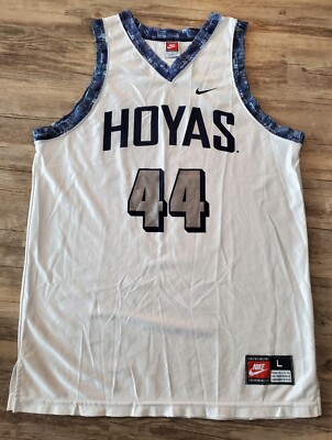 Vintage NIKE Hoyas #44 Georgetown Basketball Jersey Made In USA Mens Sz ...