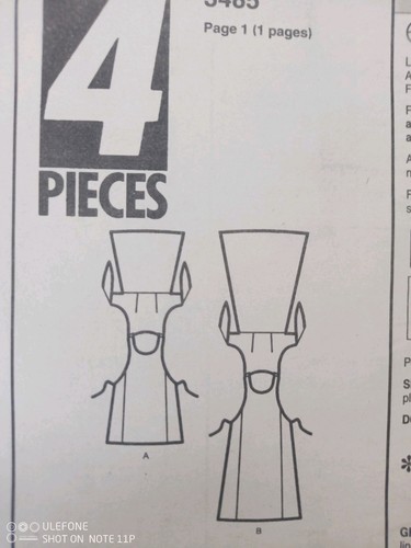 Butterick Sewing Pattern 3485-Misses' Dress-2 Lengths-Size: 6-18-UNCUT ...