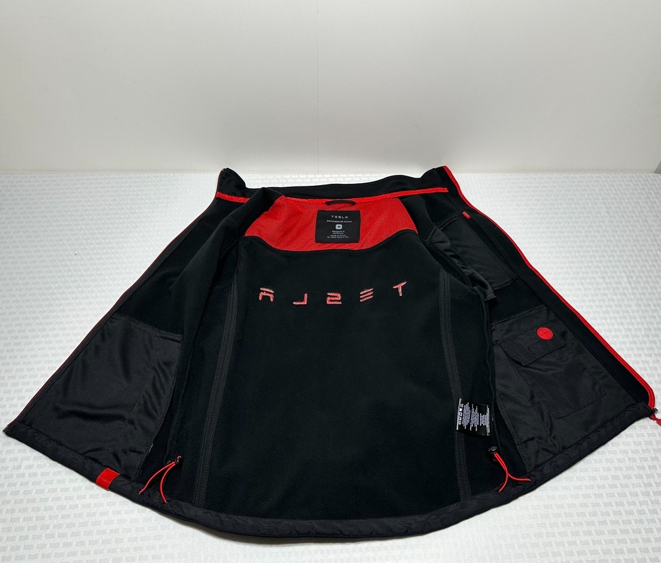 Tesla Motors Logo Employee Corporate Soft Shell Full Zip Black Jacket ...